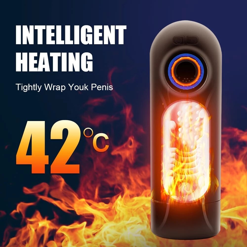 6 IN 1-10 Vibrating & Thrusting with 4 Sucking Male Maturbation Cup ...